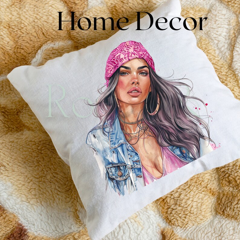 Girl With Bandana Clipart, Badass Girl Clipart, Boss Lady PNG ...