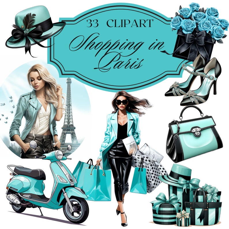 Paris Girls Clipart Spring Fashion Clipart Fashion Girl Clip Art ...