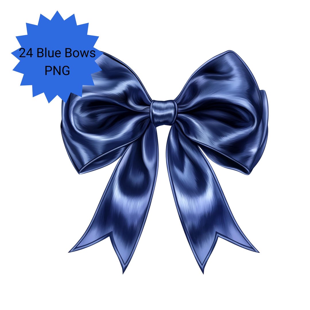 Coquette Blue Bow PNG, Preppy Stuff, Clipart PNG, Coastal Grandma ...
