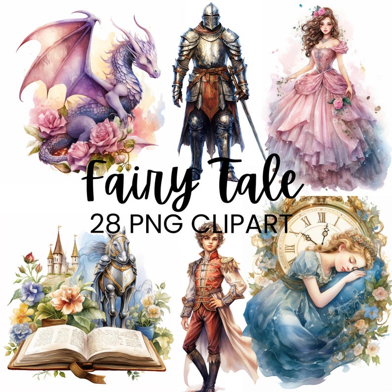 Once Upon a Time Fairy Tales Clipart, Magical Castle, Princess ...