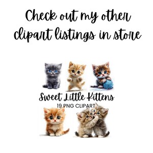 Clipart, Kitten Love - Cute Girls With Kittens Clipart Set for Pet ...