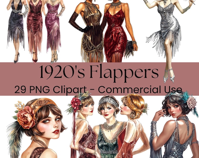 1920's, Great Gatsby Clip Art, Roaring Twenties Clip Art, Flapper Clip ...