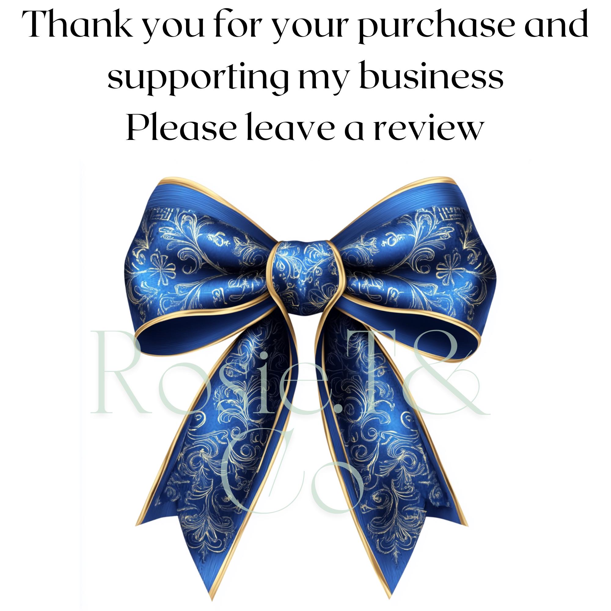 Blue Coquette Bow Clipart, Commercial Use, Transparent Pngs, Watercolor ...