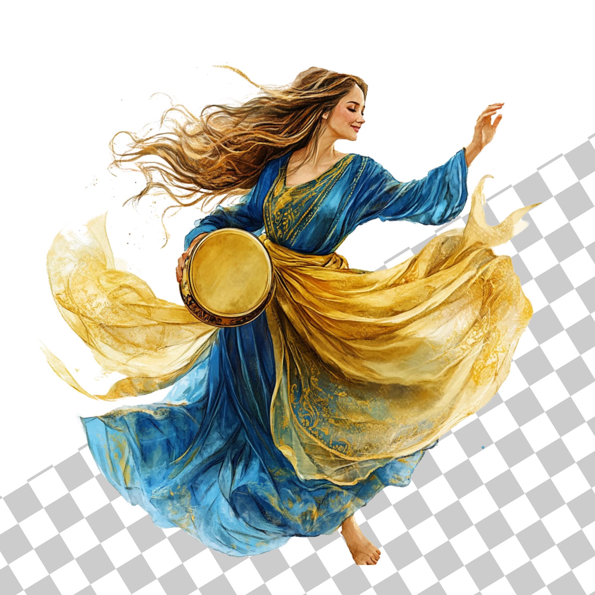 Women of the Bible Clipart, Printable Watercolor Art, Biblical ...