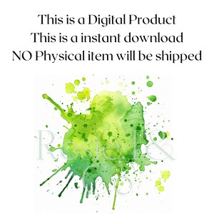 Watercolor Paint Splash Clipart Paint Splatter Illustration Paint ...