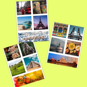 Vision Board, Travel Vision Board Kit, Vision Board Printables, Travel ...