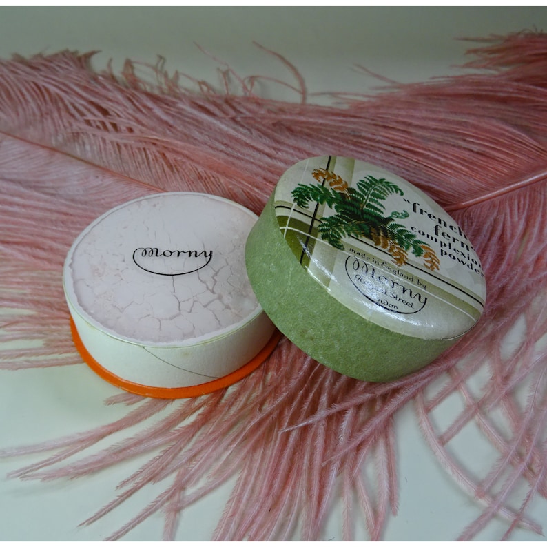 Vintage 1930s/30s 1940s/40s Morny French Fern FACE POWDER BOX Packaging ...