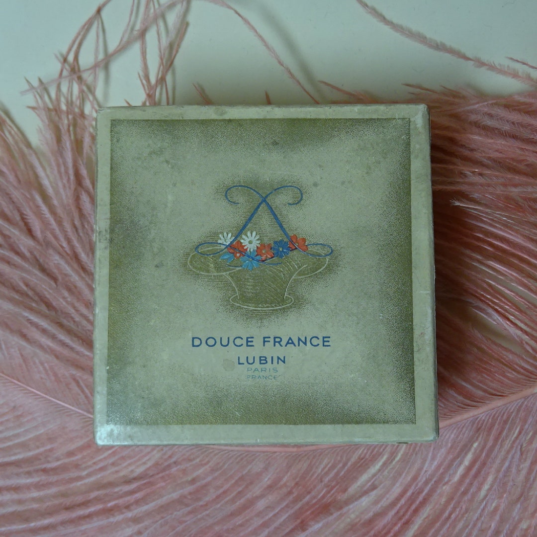 Vintage 1930s/30s 1940s/40s Lubin FACE POWDER BOX Packaging Boudoir ...