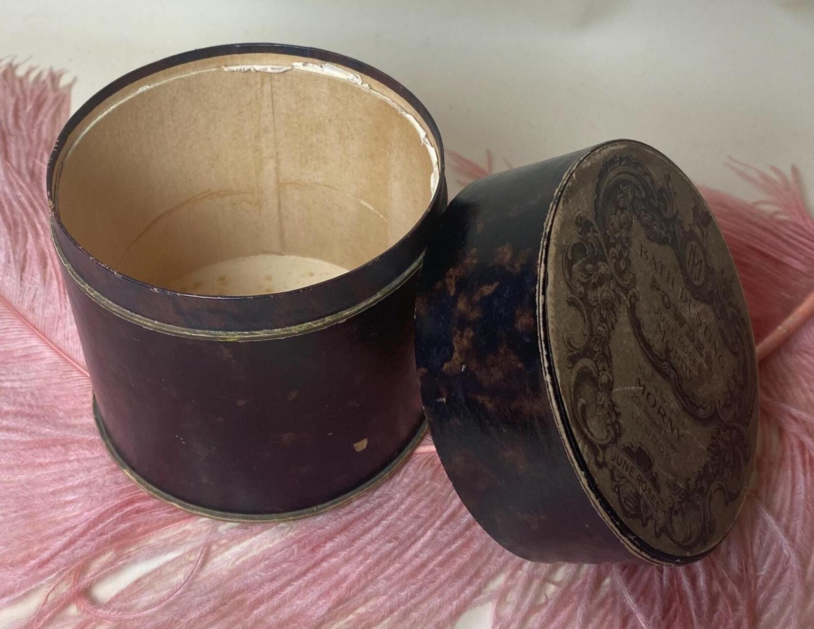 Vintage 1910s/10s 1920s/20s Morny June Roses DUSTING POWDER BOX ...
