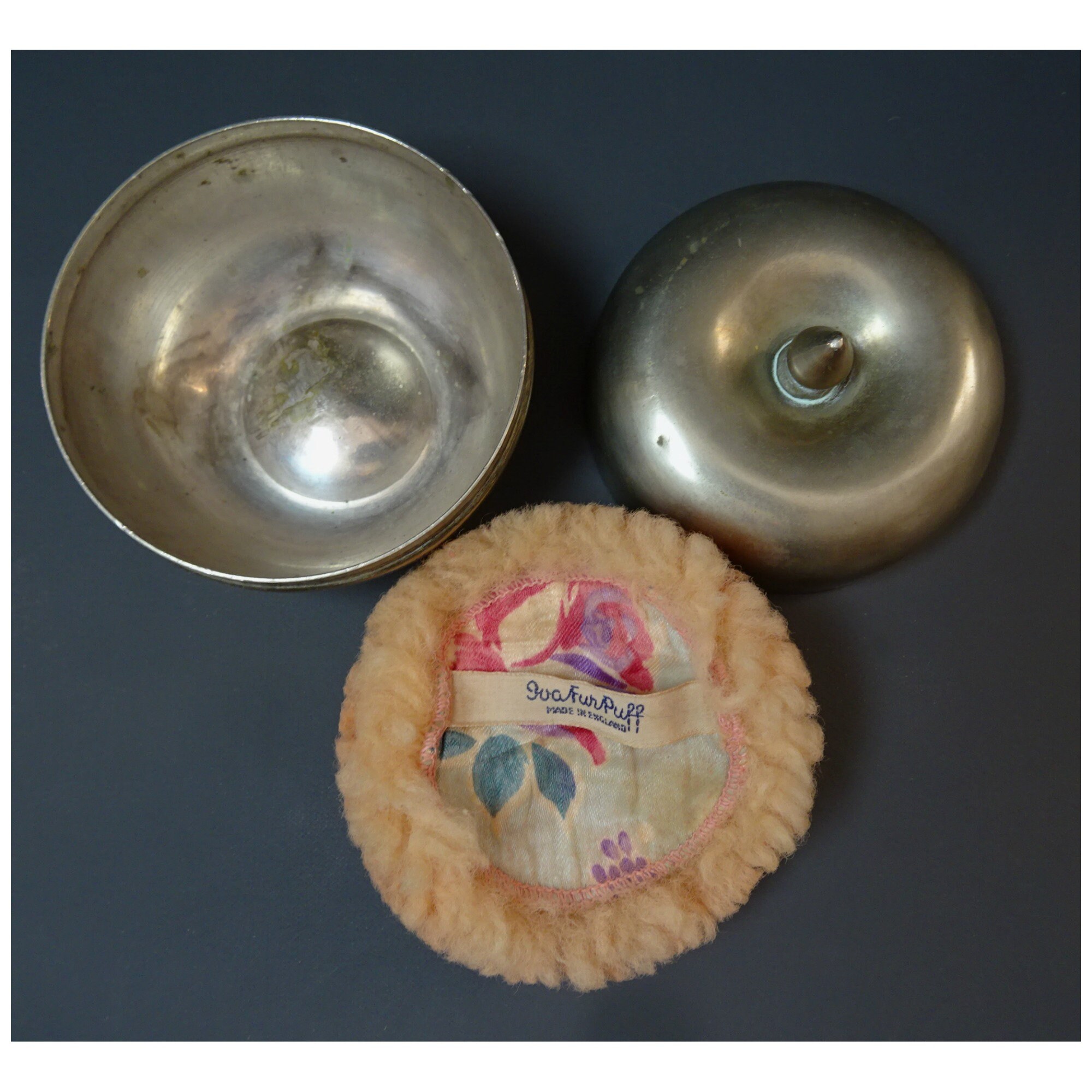 Vintage 1930s/30s 1940s/40s POWDER PUFF & POT Boudoir Apple | Etsy UK