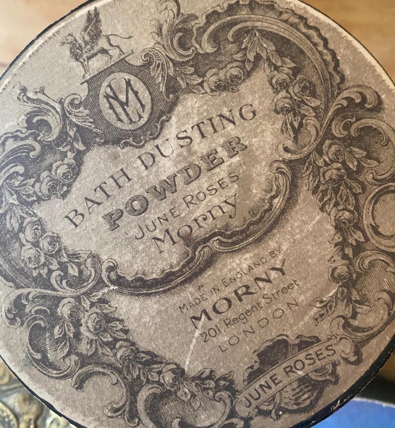 Vintage 1910s/10s 1920s/20s Morny June Roses DUSTING POWDER BOX ...