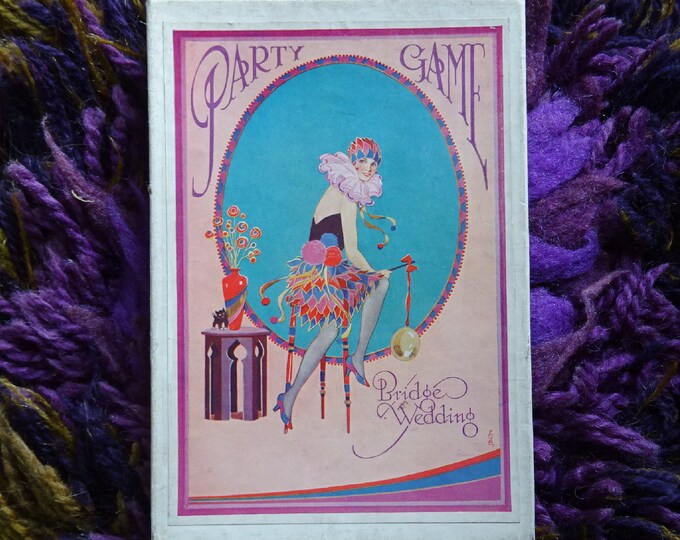 Vintage 1920s/20s Bridge Wedding CARD GAME & BOX Art Deco Dainty Games ...