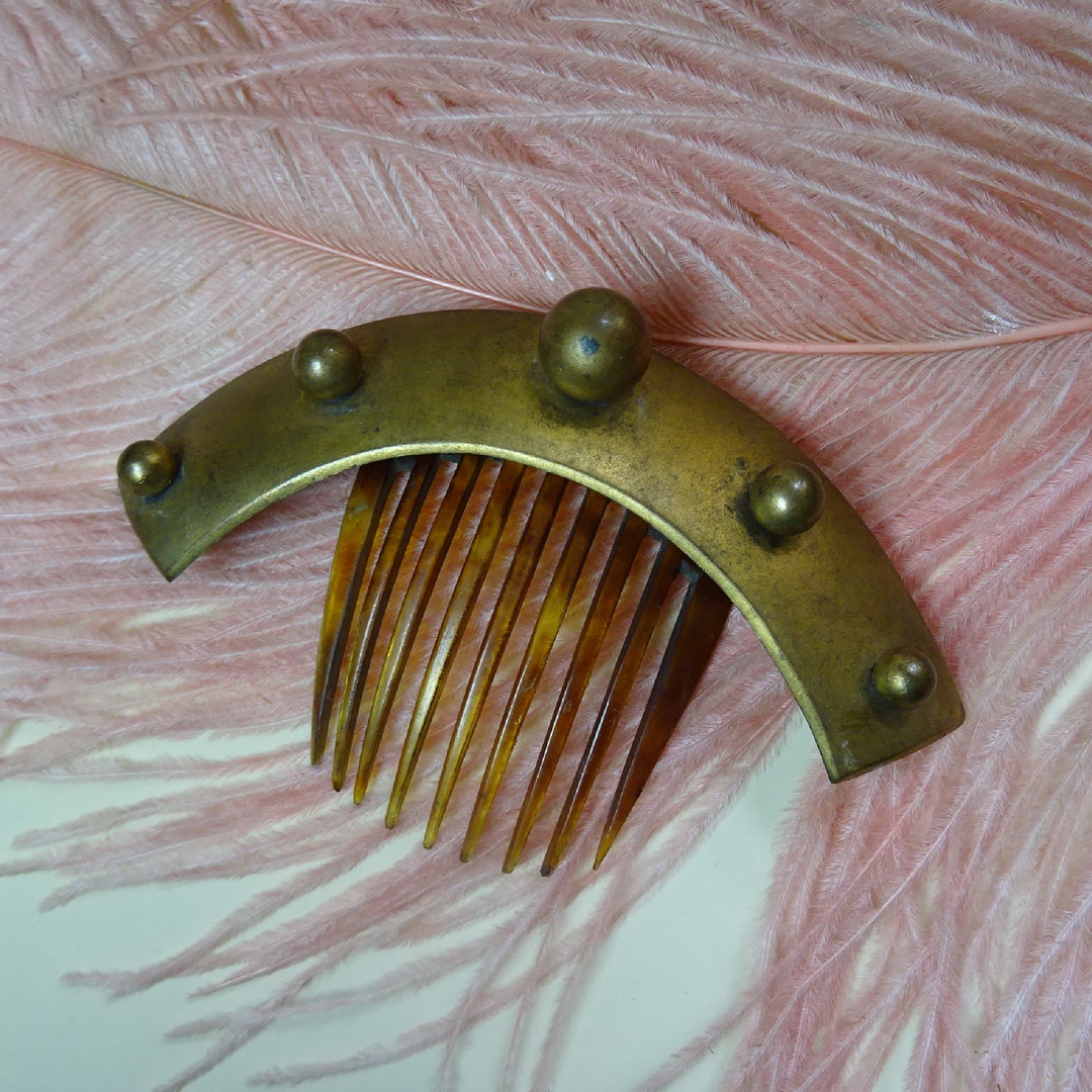 Vintage Rare Victorian 1800s Hinged BALL HAIR COMB Peigne Josephine - Etsy