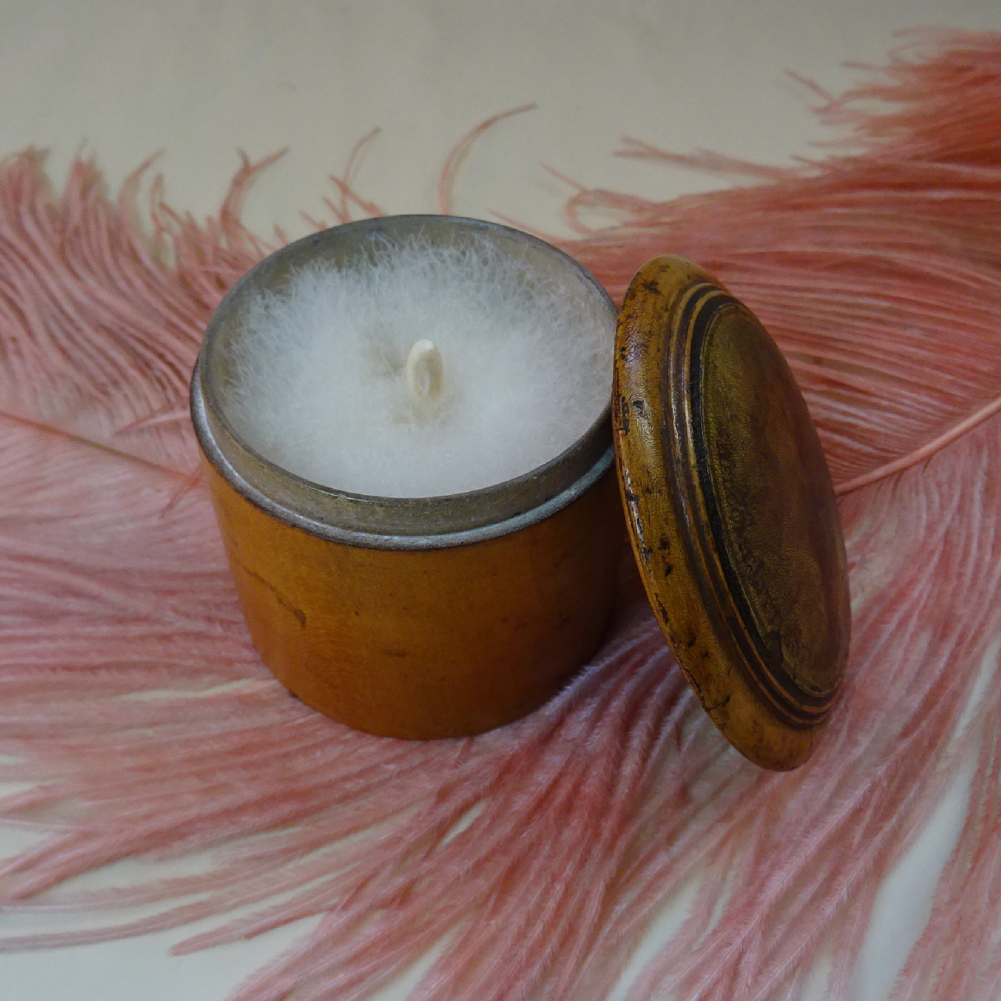 Vintage 1920s/20s 1930s/30s Wooden Treen POWDER POT & PUFF - Etsy