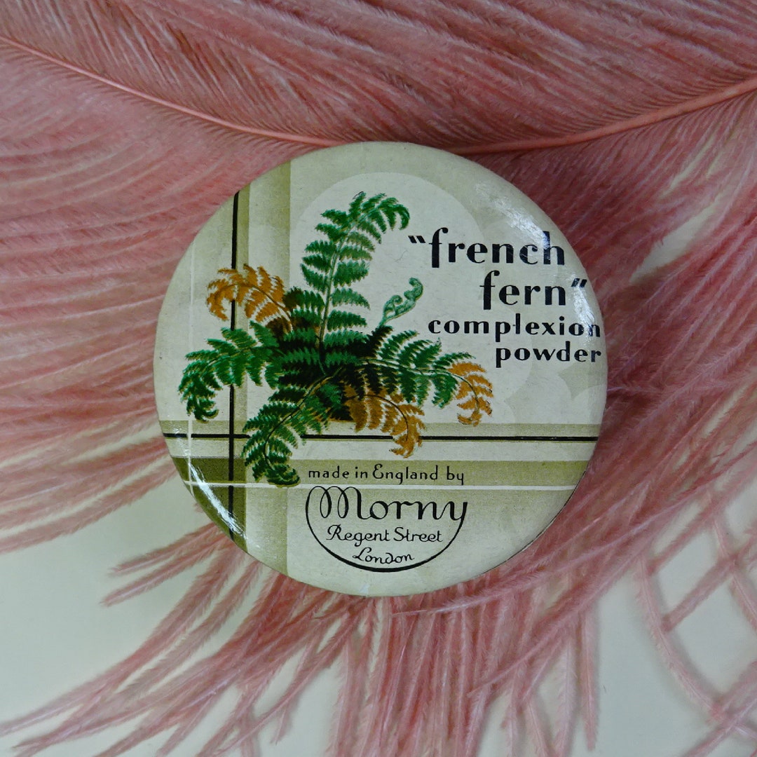 Vintage 1930s/30s 1940s/40s Morny French Fern FACE POWDER BOX Packaging ...