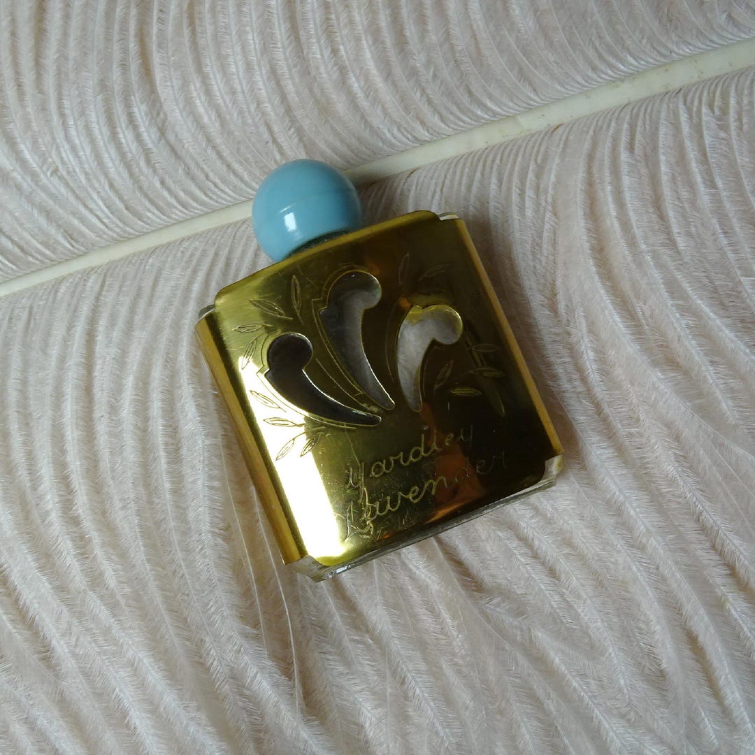 Vintage 1940s/40s 1950s/50s Yardley Lavender PERFUME BOTTLE Packaging ...