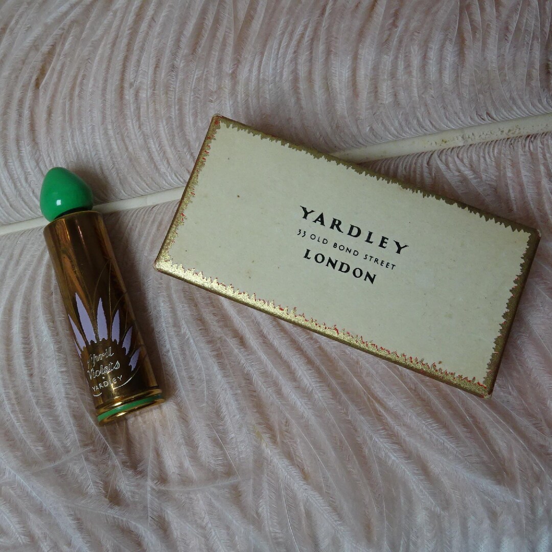 Vintage 1940s/40s 1950s/50s Yardley April Violets PERFUME BOTTLE & BOX ...