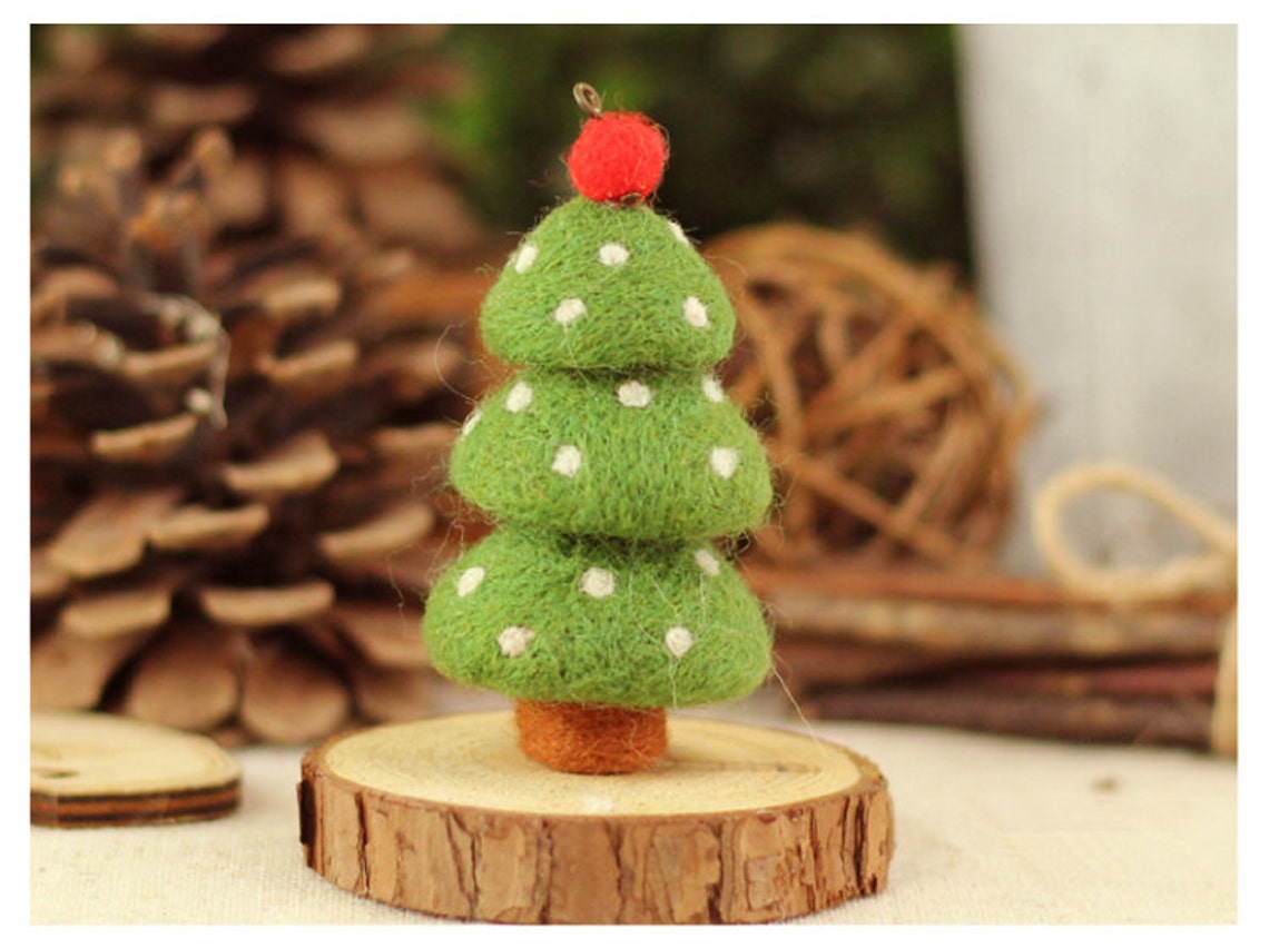 Wool DIY Needlecraft Needlepoint Needle Felted Felting Special Holiday ...