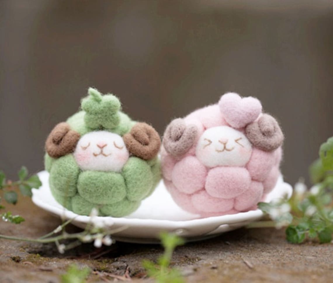 Wool Needlecraft Needlepoint Needle Felted Felting Cute Animal Kit ...
