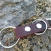 Double Ring Latigo Leather Key Fob / Chain - Etsy