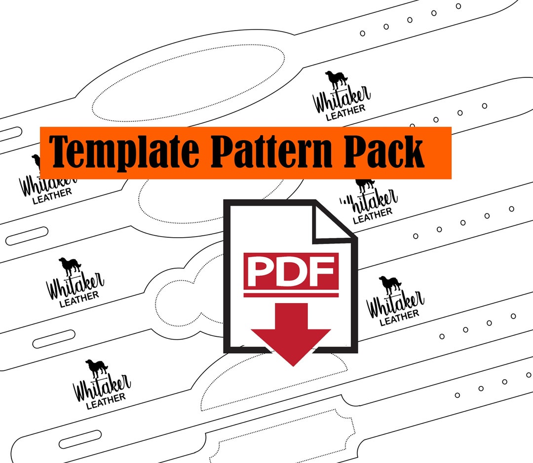 Leather Stirrup Hobble Strap Pattern: Five Pack Printable Templates ...