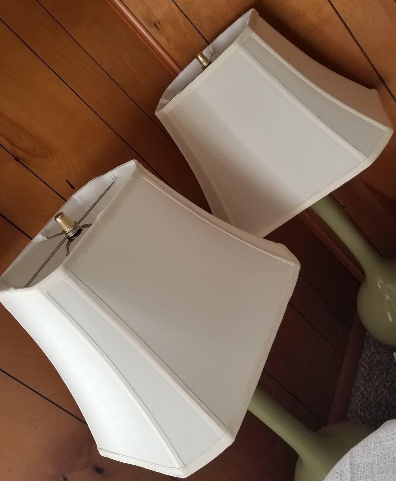 Lamp Shade Cream Color Rectangle Tapered Lampshade 16 Inches by Inches ...