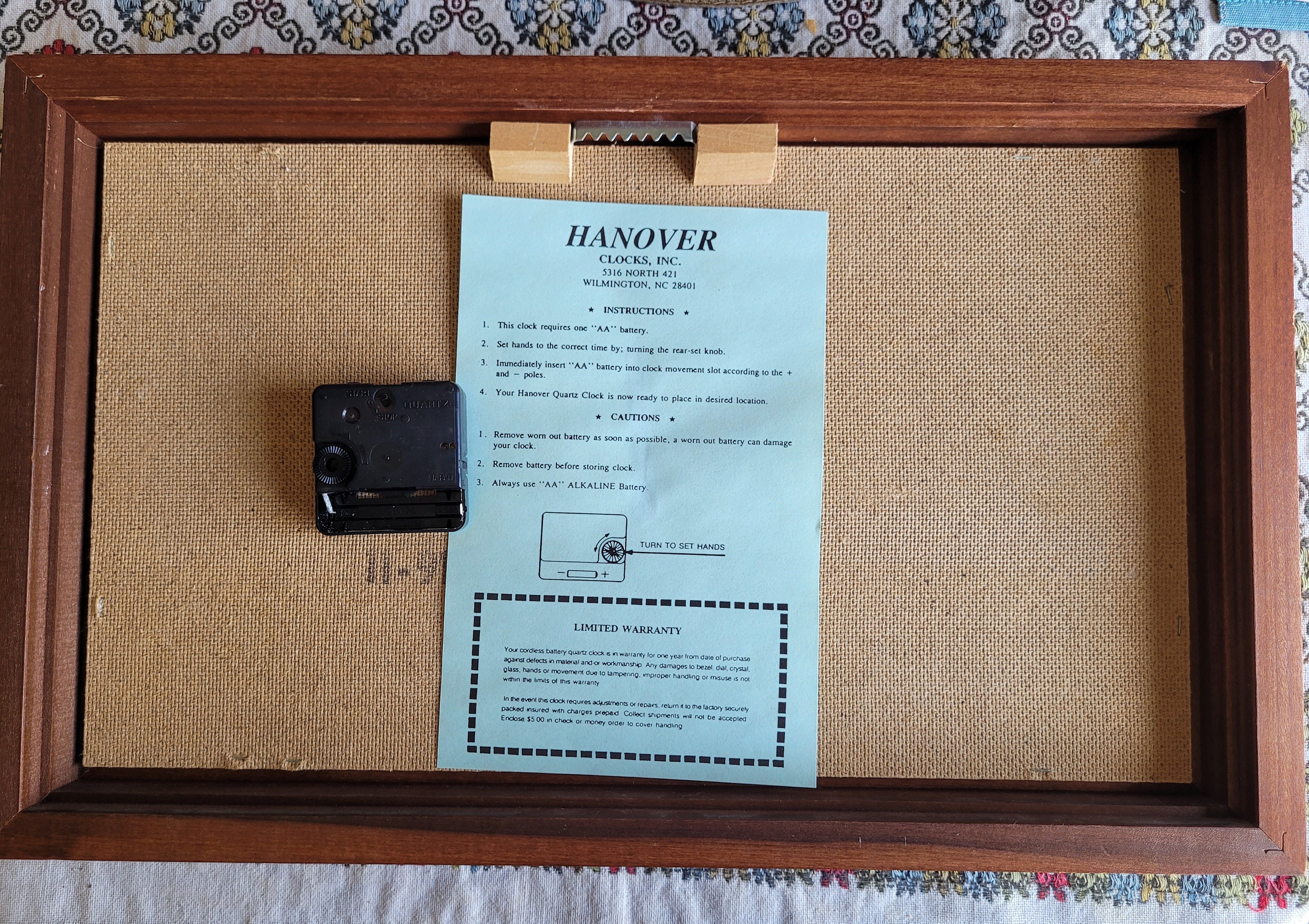 Vintage Hanover Clock, Running Buck Scene, Clock, Home Decor, Hunting ...