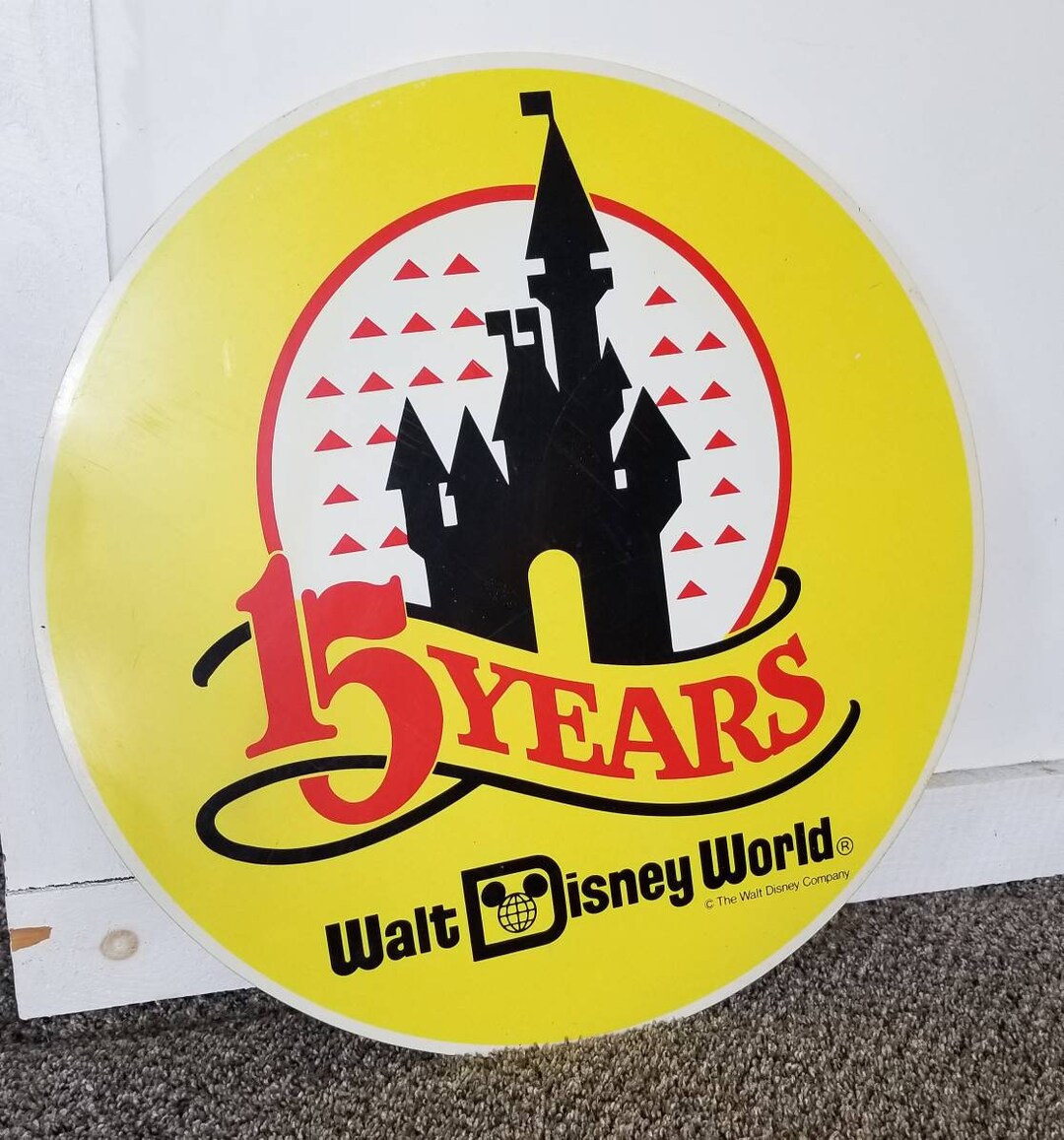 Disneyana Collectible Disney World Signage Anniversary Edition Sign ...