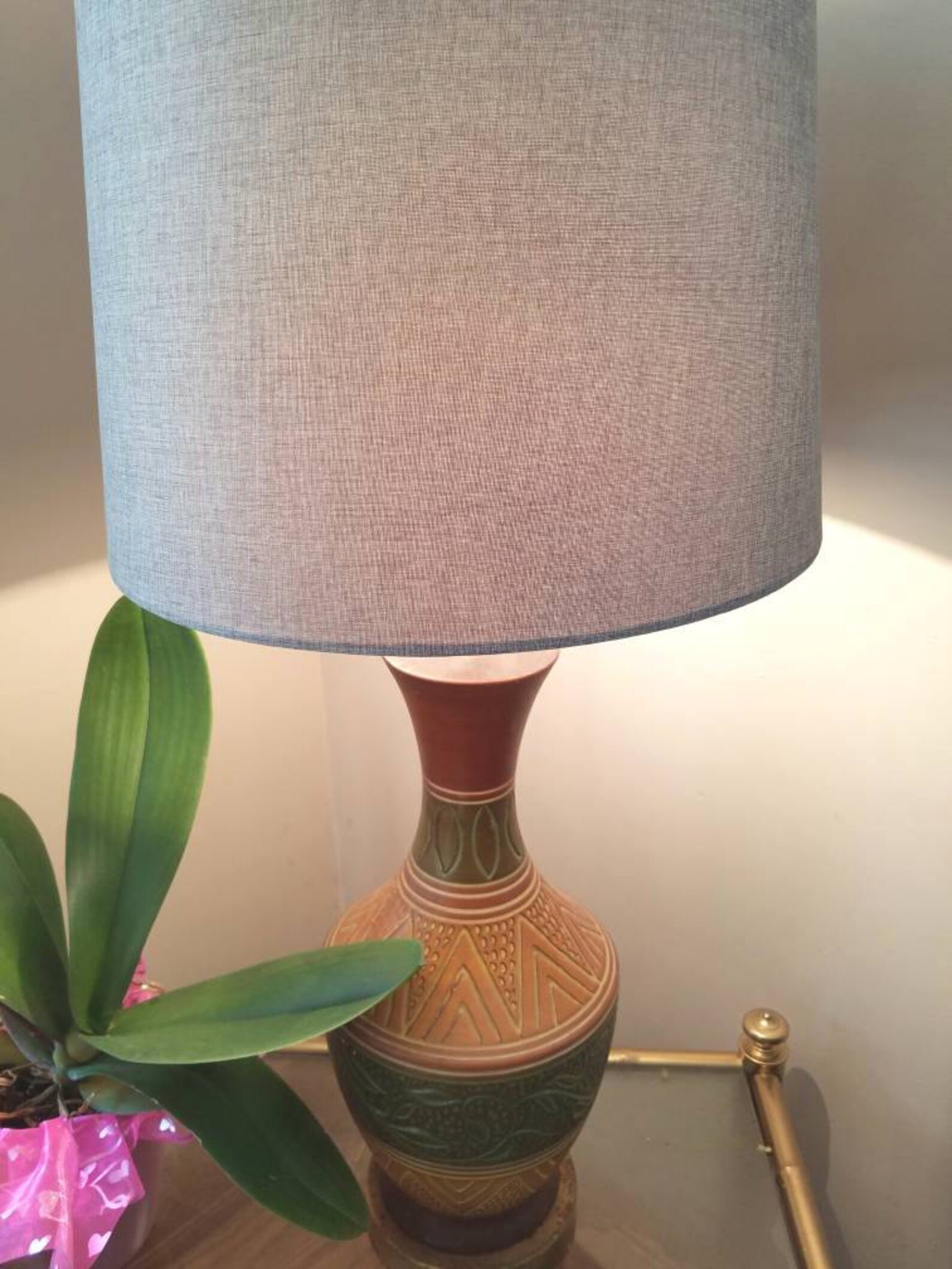 Vintage Table Lamp Mid Century Modern Wood Table Lamp - Etsy
