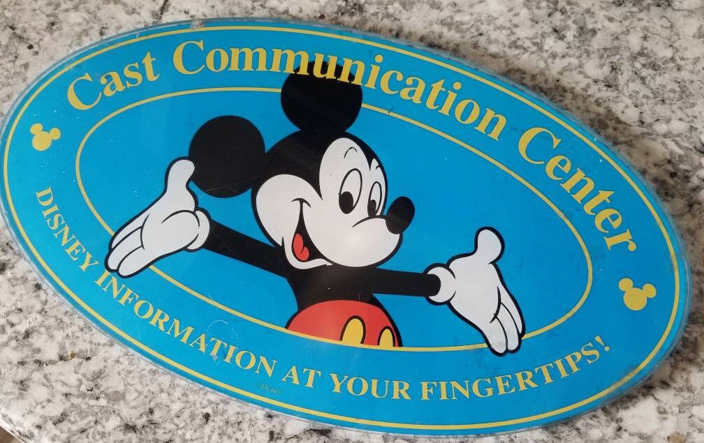 Disney Advertisement Signage Disneyana Collectible Micky Mouse Sign ...