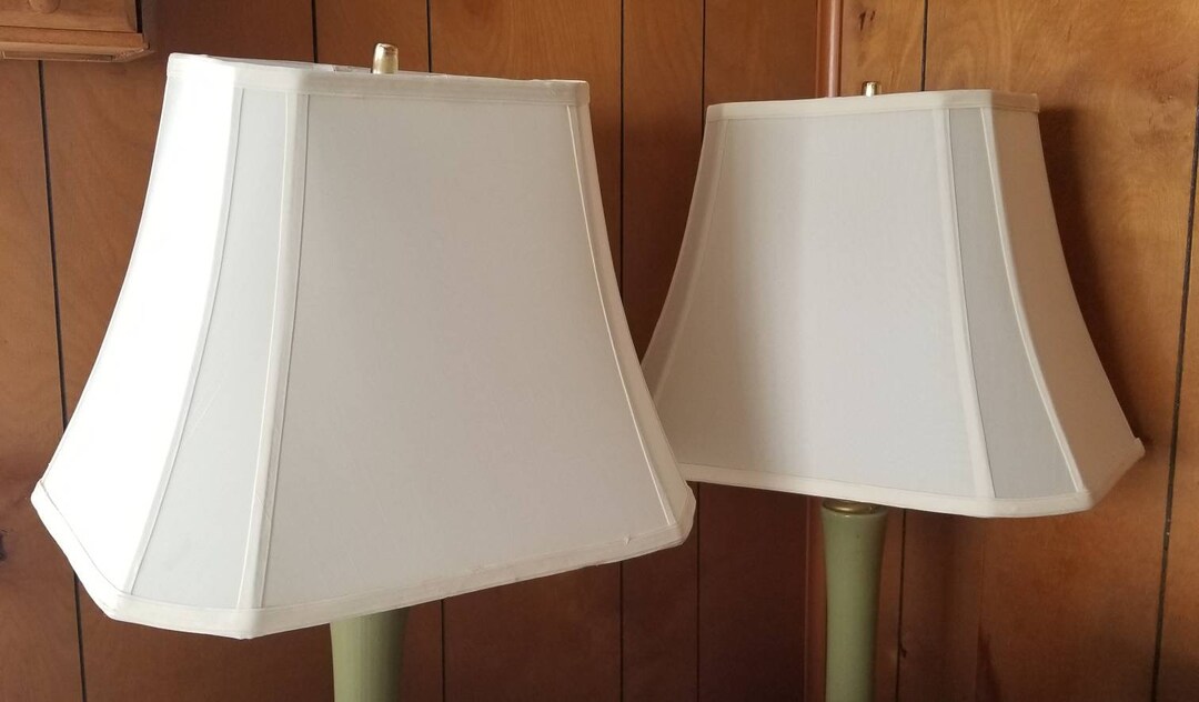 Lamp Shade Cream Color Rectangle Tapered Lampshade 16 Inches by Inches ...