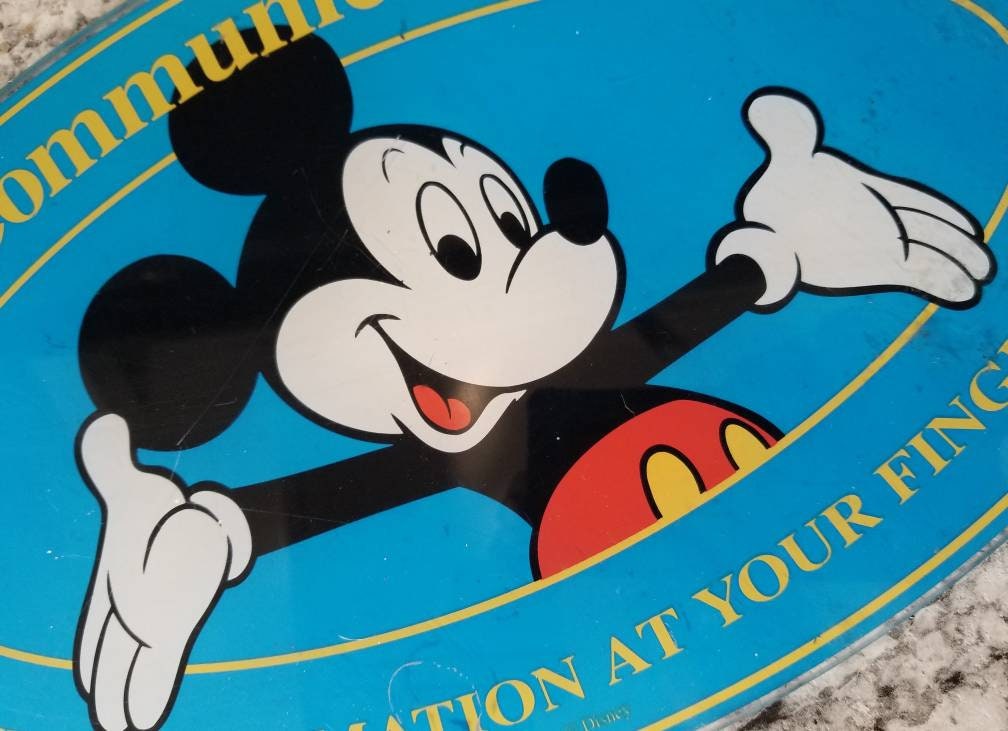 Disney Advertisement Signage Disneyana Collectible Micky Mouse Sign ...