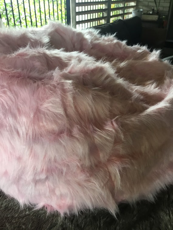 20 off Extra Large Pink Shaggy Fur Bean Bag Adult Bean Bag Huge Bean Bag Minimalist Bean Bag Cover Only Free Shipping Worldwide Etsy