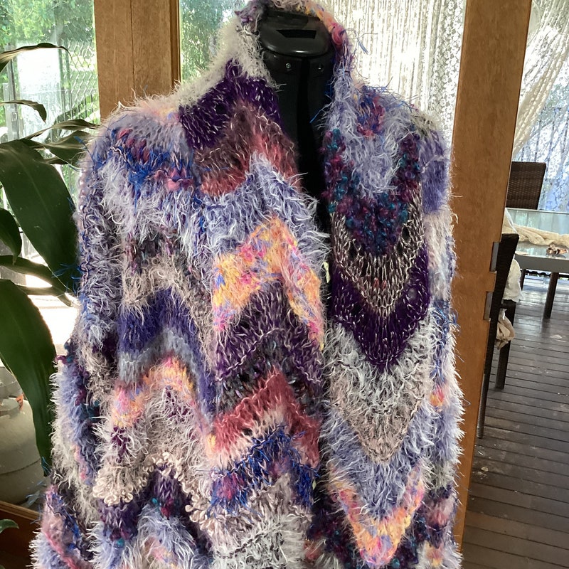 Hand Knit Jacket - Etsy