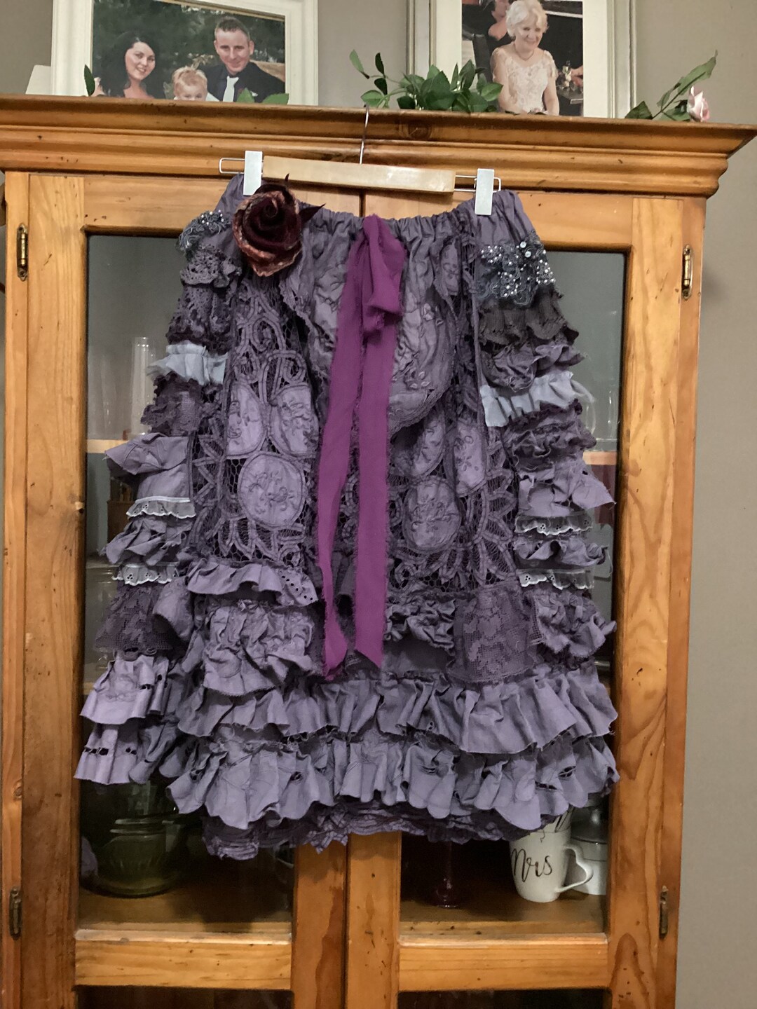 Reserve for SG, Dusky Deep Purple Magnolia Pearlcompatable Ruffled ...