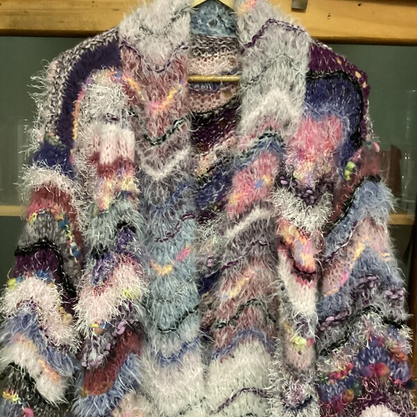 Hand Knit Jacket - Etsy