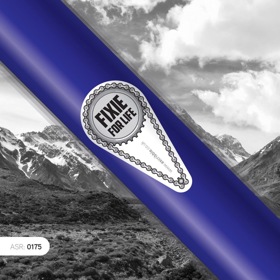 FIXIE FOR LIFE! Bike Top Tube or Stem Sticker (0175) - Etsy