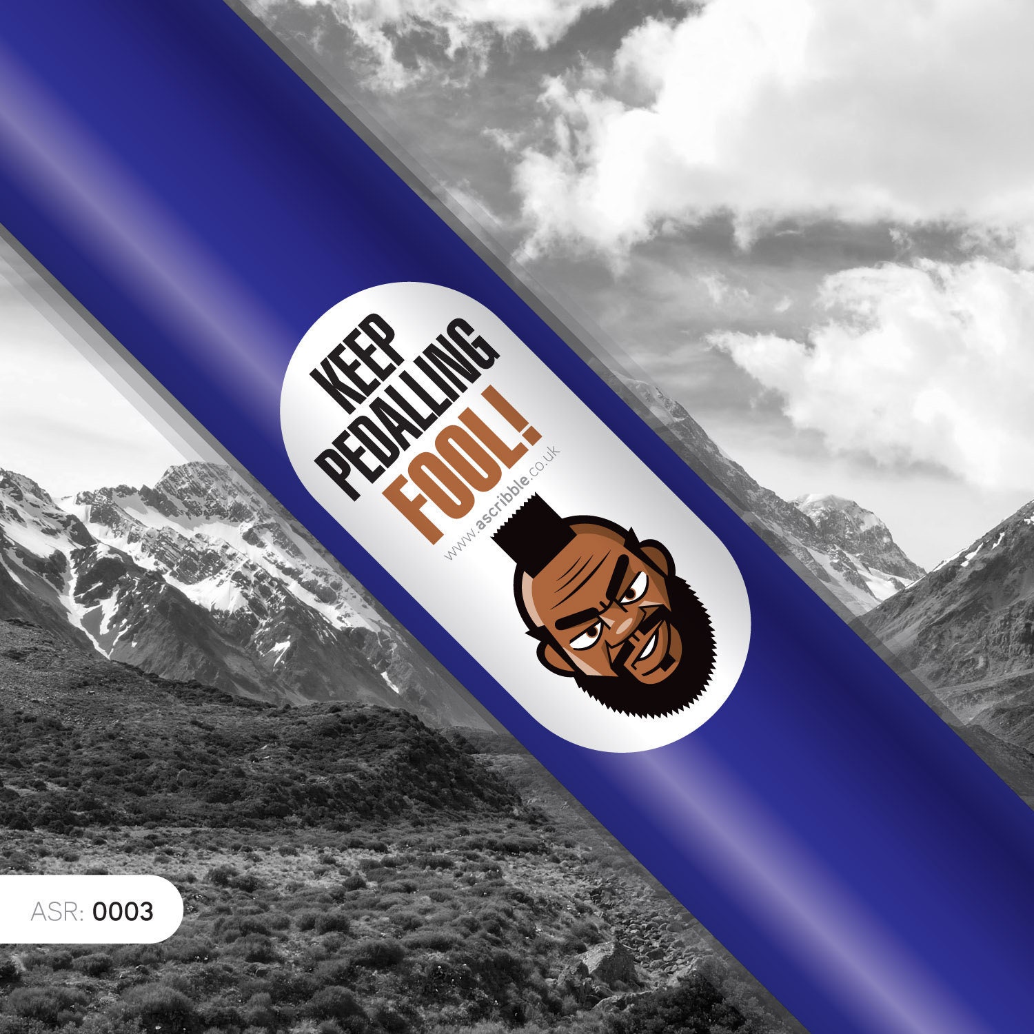 KEEP PEDALLING FOOL! Motivational Bike Top Tube or Stem Sticker ...