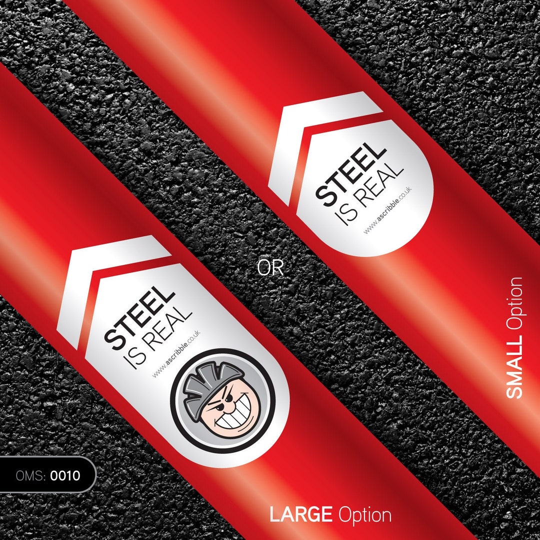 Steel is Real! Bike Top Tube or Stem Sticker (OMS0010) - Etsy