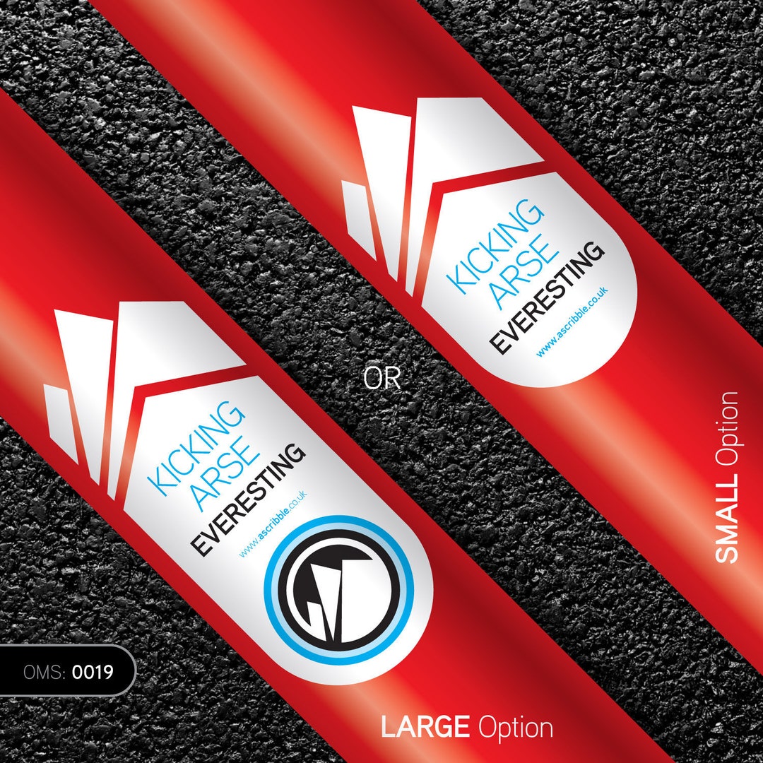 Kicking Arse Everesting. Bike Top Tube or Stem Sticker (OMS0019) - Etsy