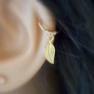 Gold Leaf Ear Cuff Native American Ear Cuff Dainty Dangle - Etsy