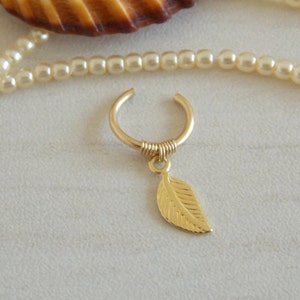 Gold Leaf Ear Cuff Native American Ear Cuff Dainty Dangle - Etsy