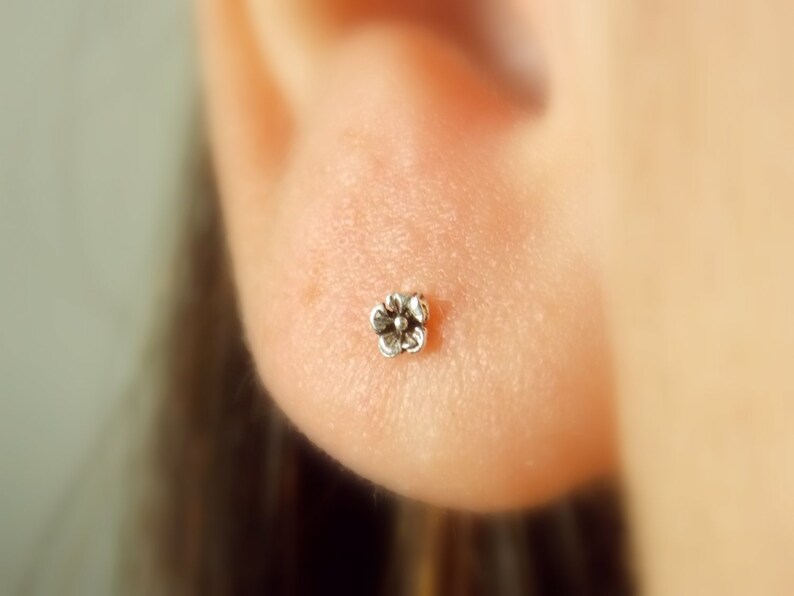 Tiny Sterling Silver Earrings Earrings Set Stud Set Small - Etsy