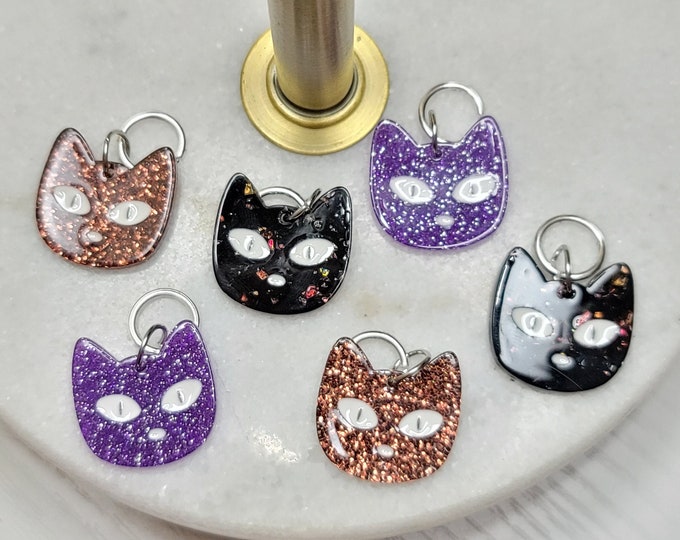 STITCH Markers/kitty Jam Stitch Markers/cat Stitch Markers/kitty Cat ...