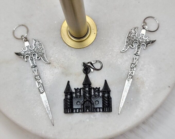 STITCH Markers/medieval Excellence Stitch Markers/castles Battle Axes ...