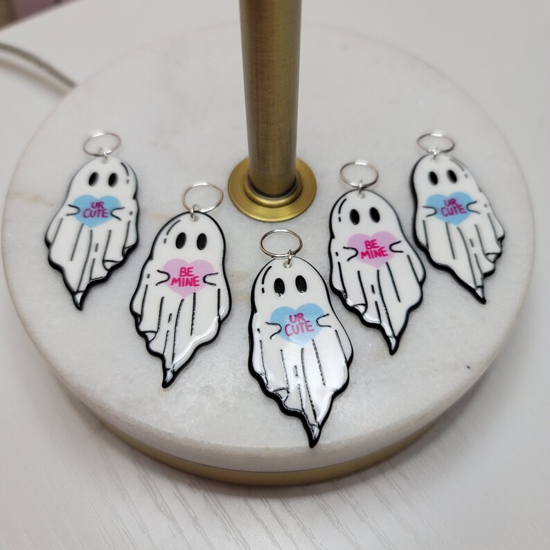 STITCH Markers/boo Mine Stitch Markers/valentines Day Ghosts/stitch ...