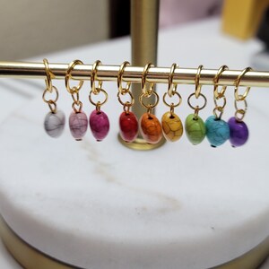 STITCH Markers/crack My Rainbow Heart Stitch Markers/rainbow Heart Knit ...