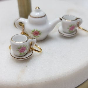 STITCH Markers/teatime Stitch Markers/teapot Stitch Markers/porcelain ...