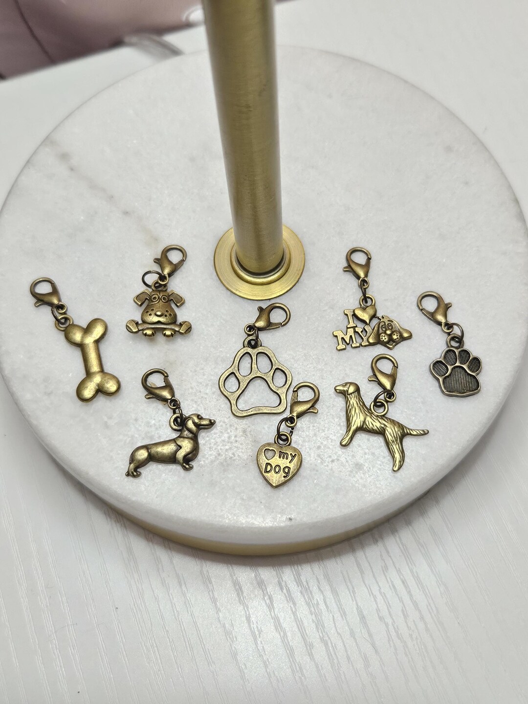 STITCH Markers/love My Dog Progress Keepers/dog Daschund Bone Paw Print ...