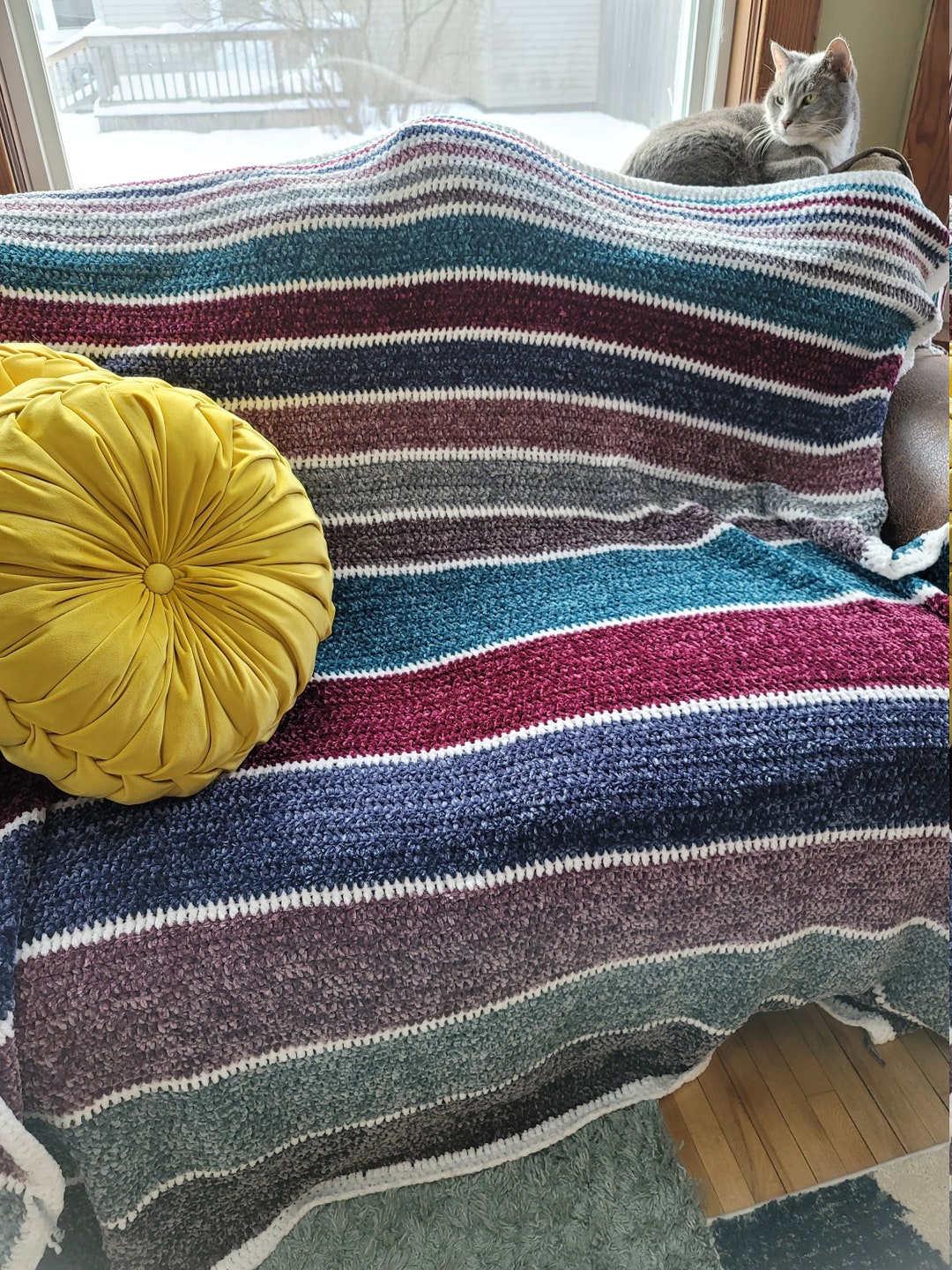 Pattern/the David Crochet Blanket Pattern/beginner Crochet Blanket ...